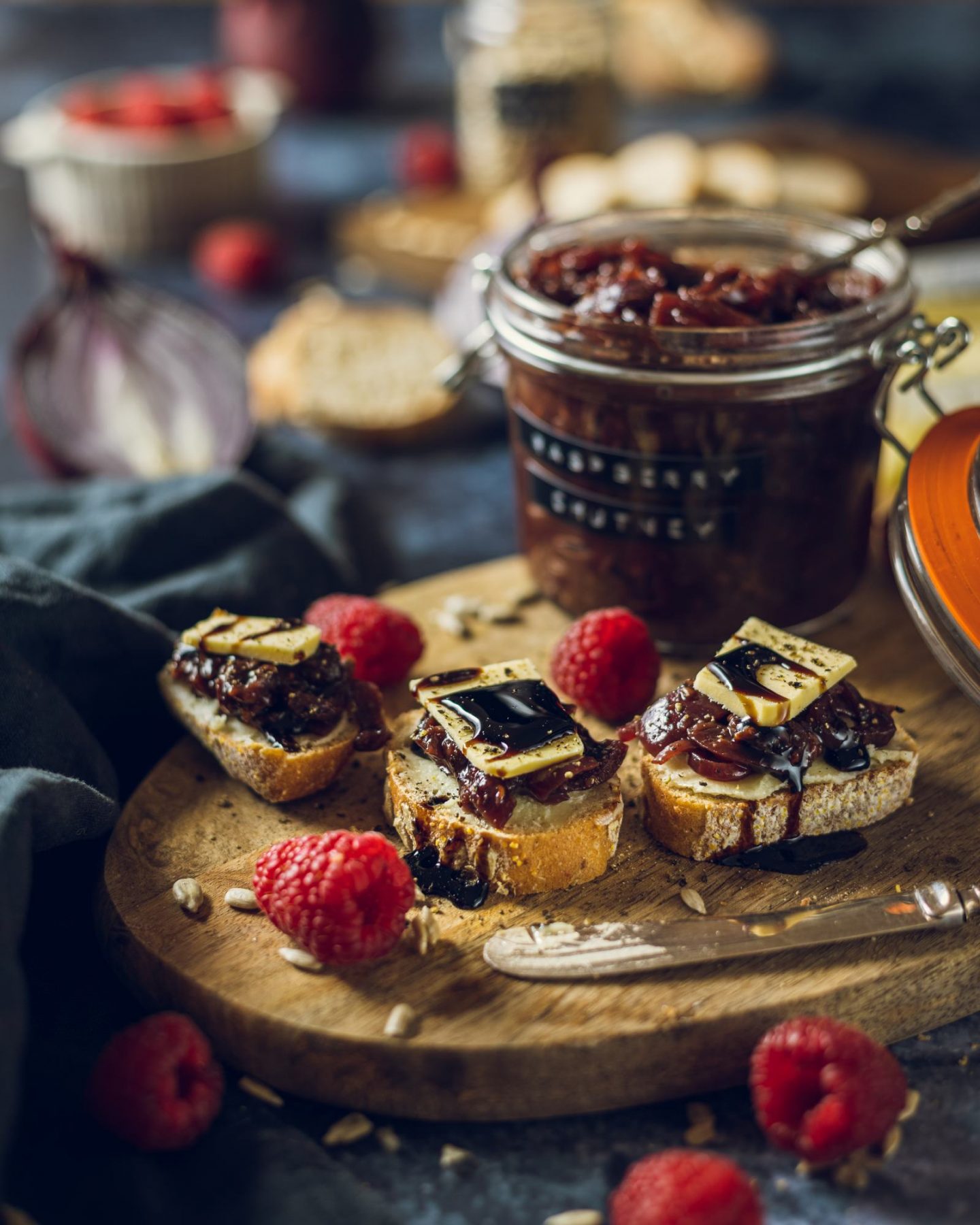 Raspberry Red Onion Chutney Recipe - Romy London