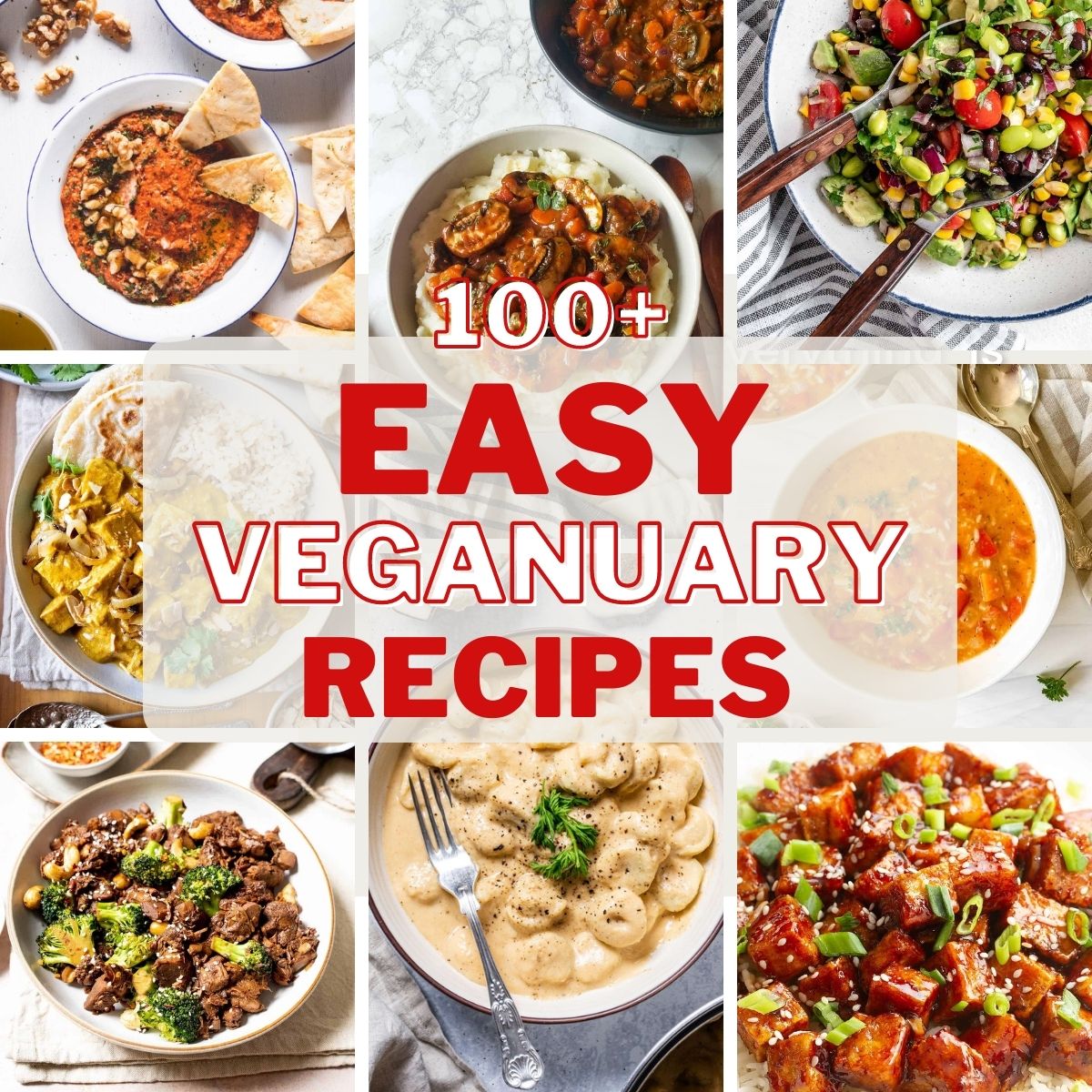 100+ Easy Veganuary Recipes for 2024 (Breakfast, Dinner & Co)