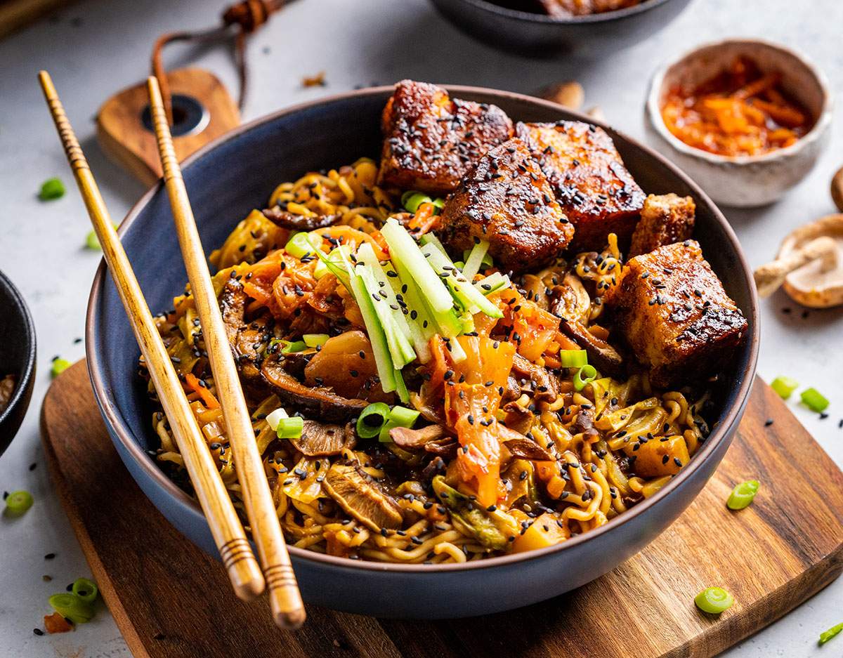 Black Bean Miso Ramen (Vegan) - Romy London | Comfort Food