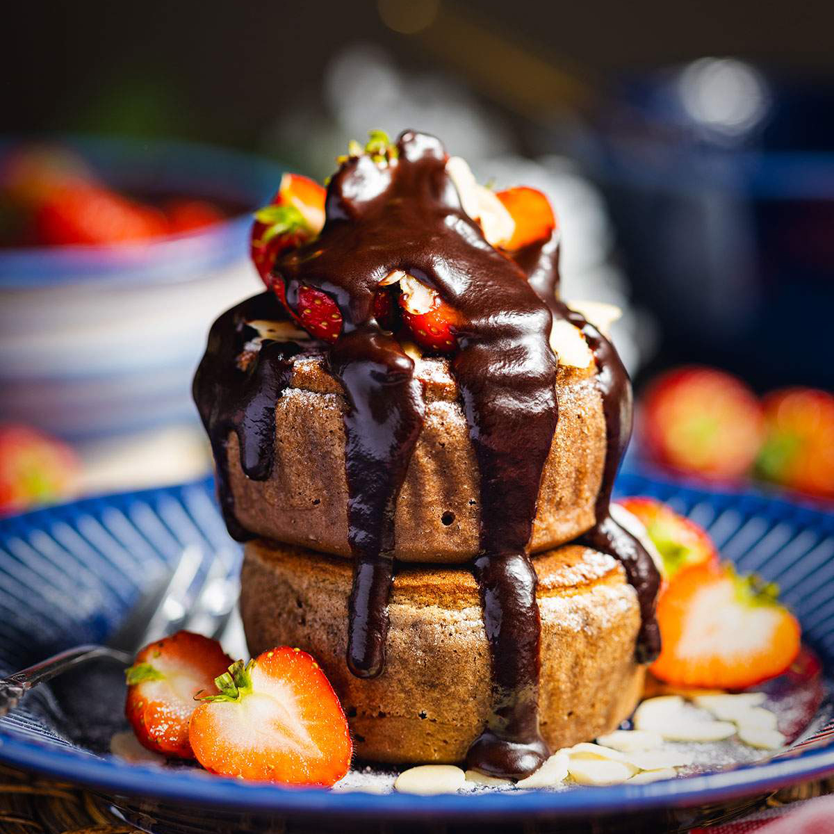 Fluffy Vegan Soufflé Pancakes (with Protein)- Romy London