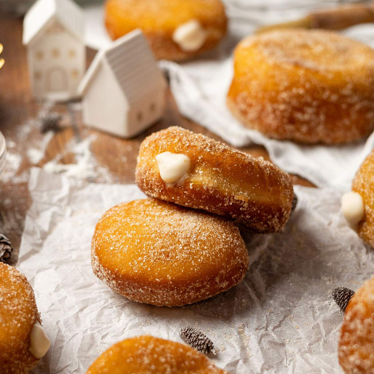 Easy Vegan Donuts Recipe (with Vanilla Custard) - Romy London